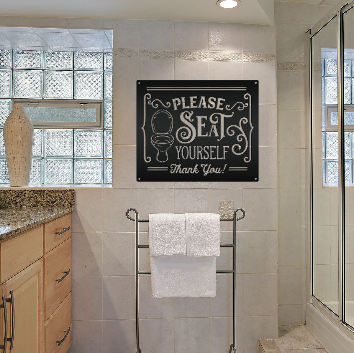 Bathroom Wall Décor and Art - Bathroom Wall Art- Bathroom Saying Signs ...