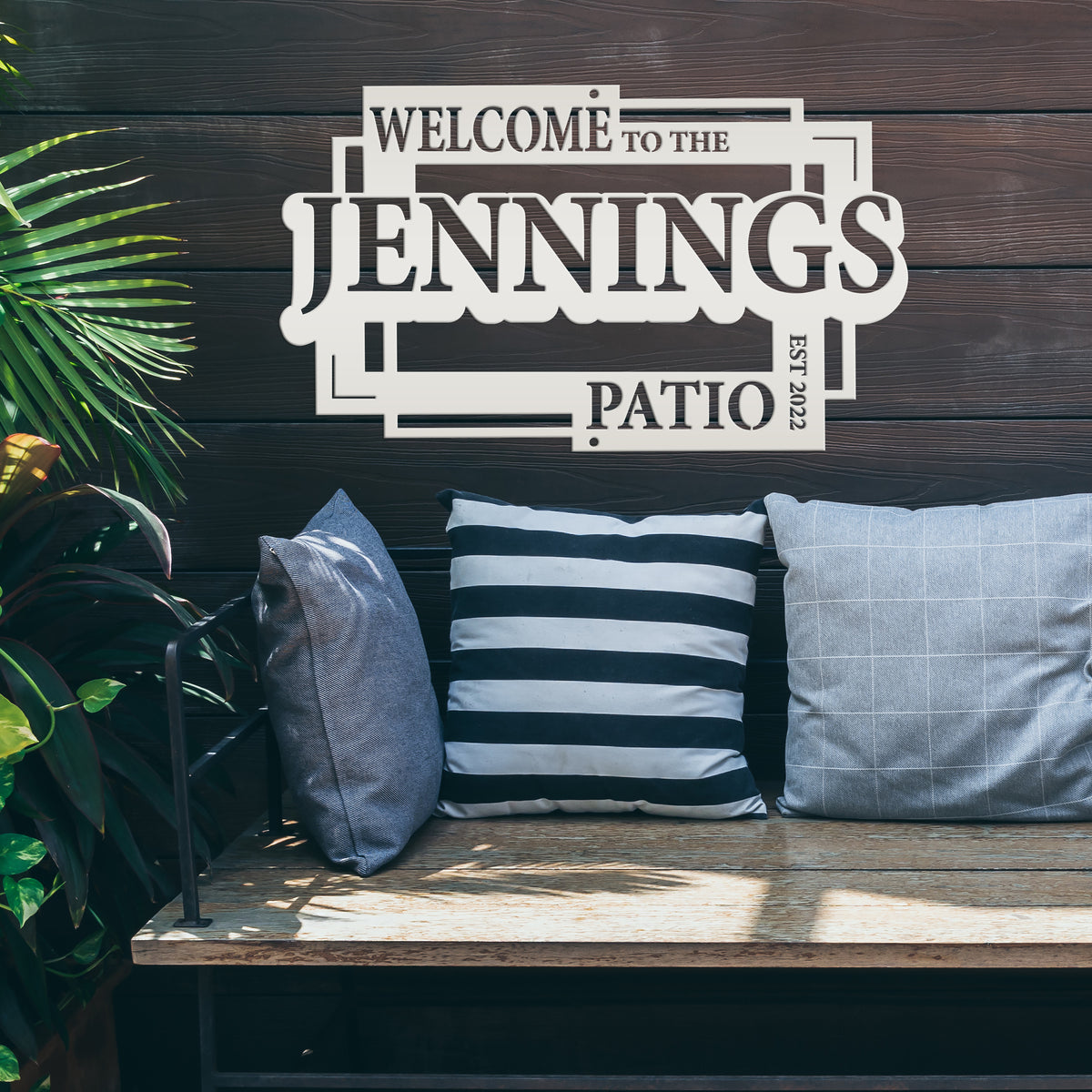 Pool and Patio Outdoor Metal Signs, Personalized Patio Signs, Patio ...