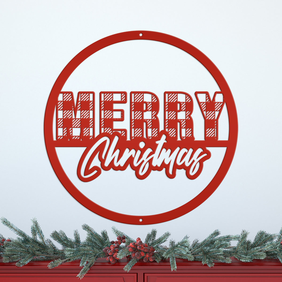 Christmas Metal Signs - Christmas Wall Decor - Speed Fabrication