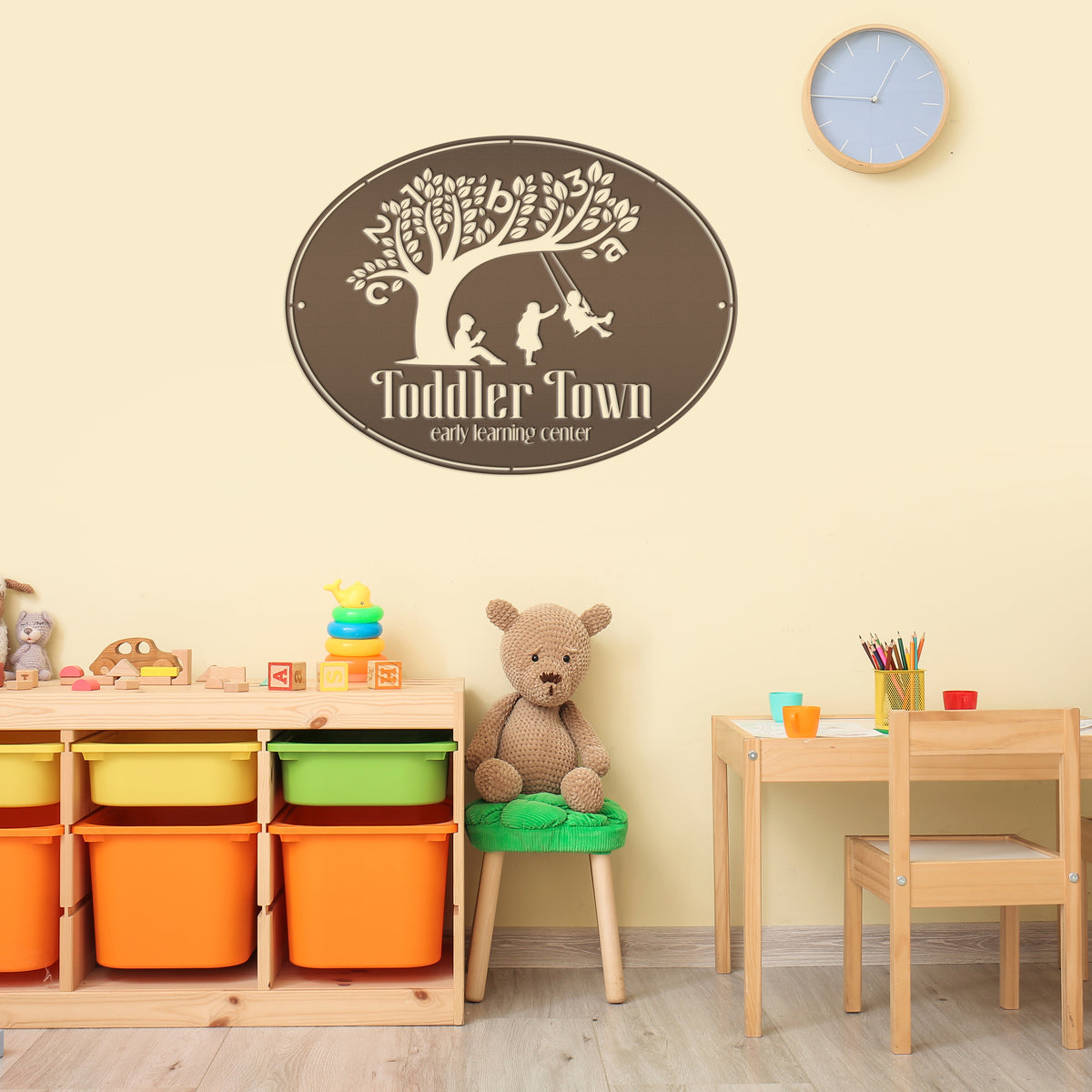 Custom Daycare Business Metal Sign - Professional Daycare Wall Decor ...