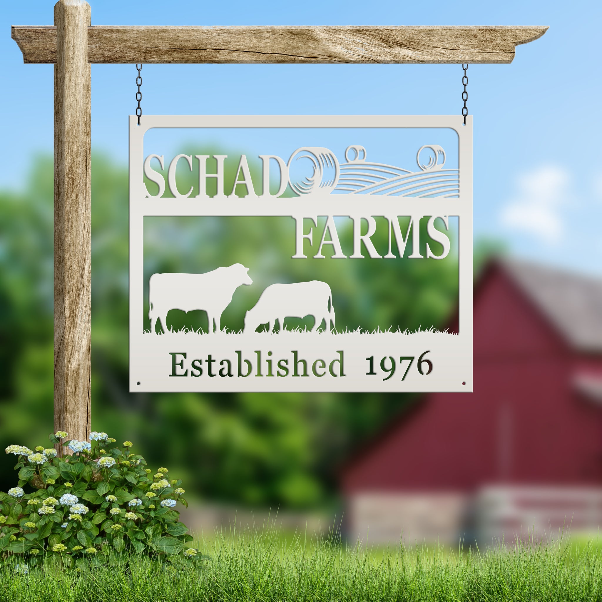 Home Personalized Square Farm Animal ...