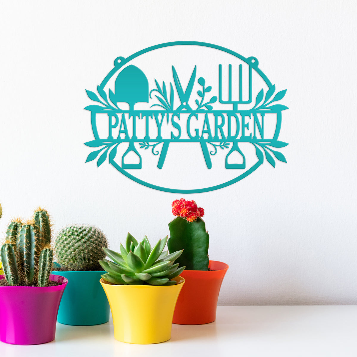 Personalized Garden Sign with Garden Tools, Hanging Garden Sign, Garde ...