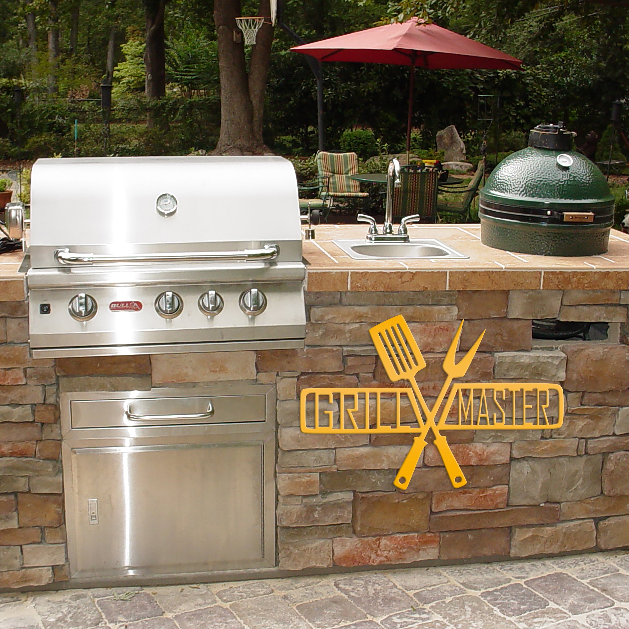 Home Grill Master Metal Sign Father's...