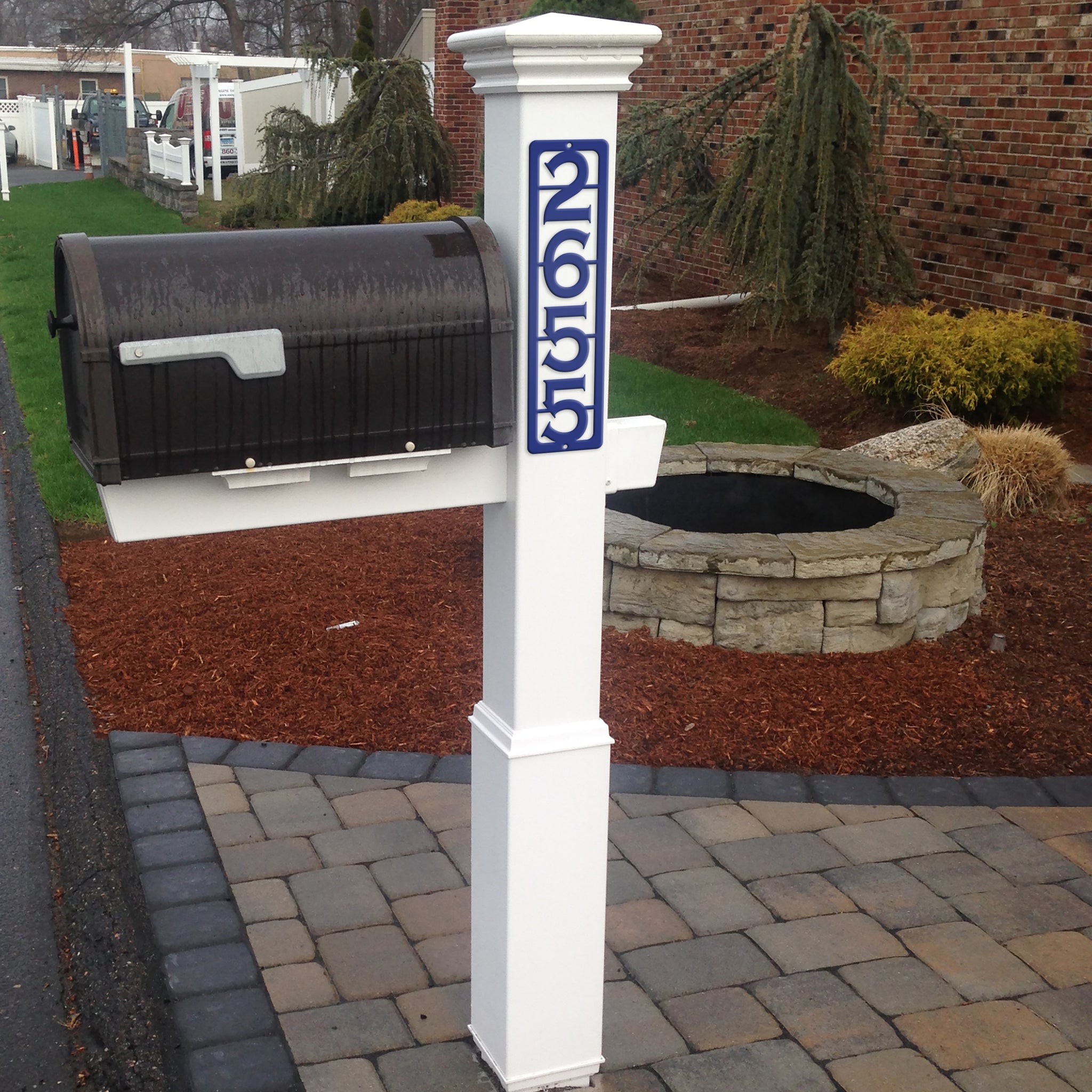 Home Mailbox Post Address Number Plaq...