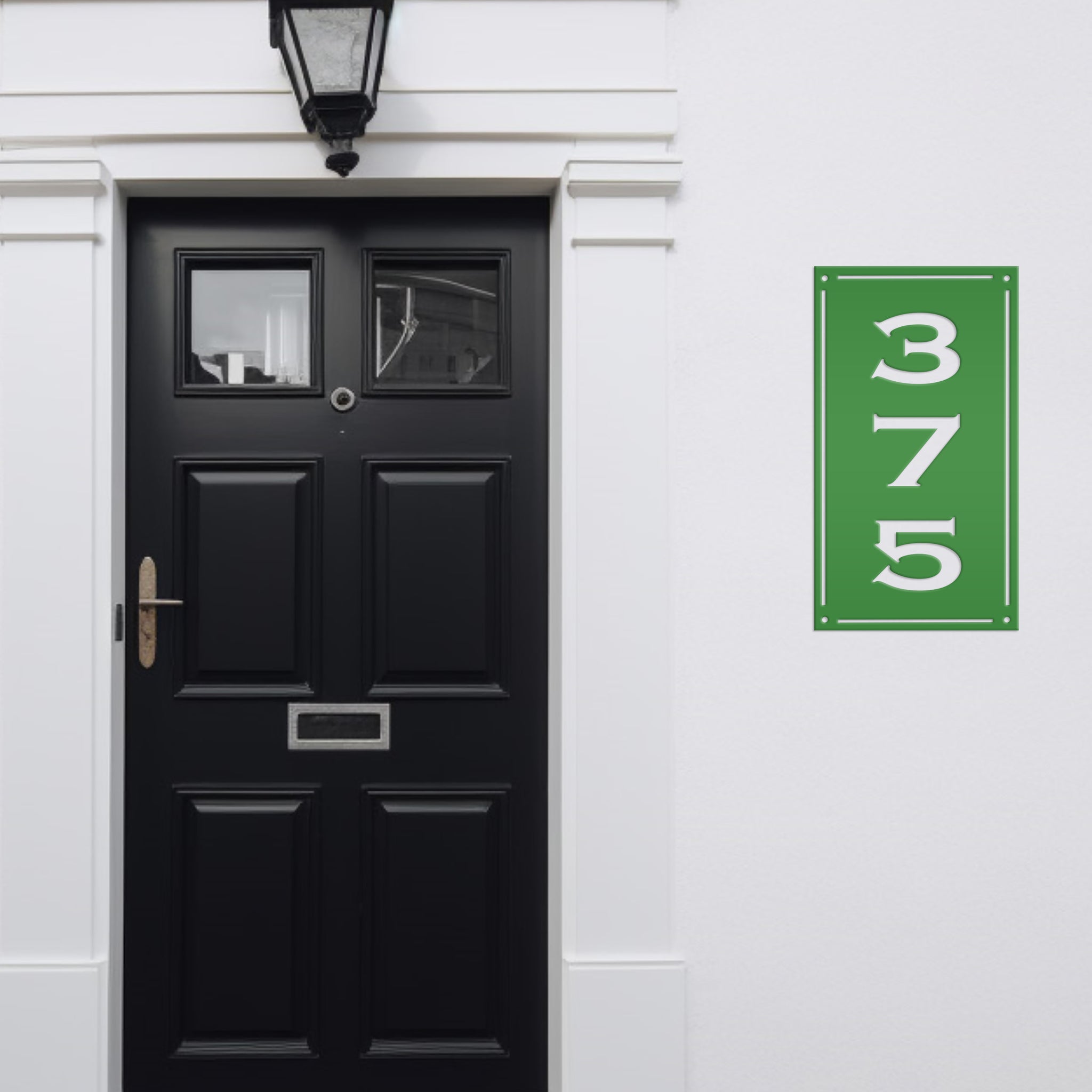 Home Vertical Metal Address Sign-Vert...