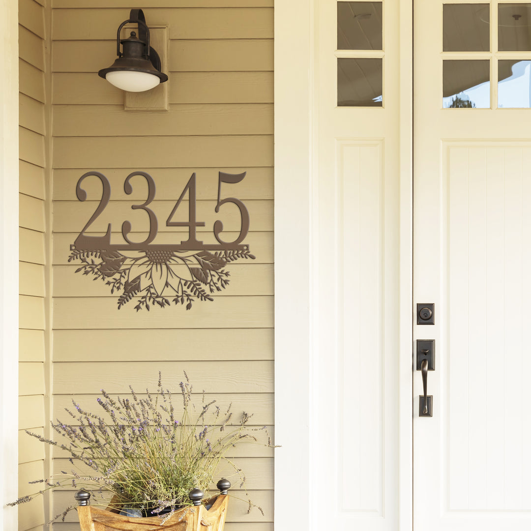 Home Personalized Sunflower Address M...