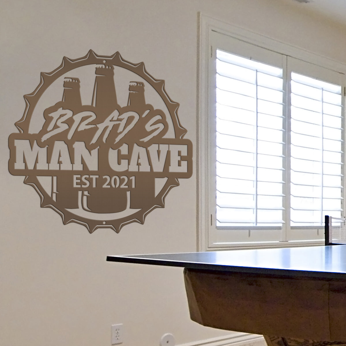 Personalized Beer Sign | Mancave Wall Decor & Beer Wall Art – Speed ...