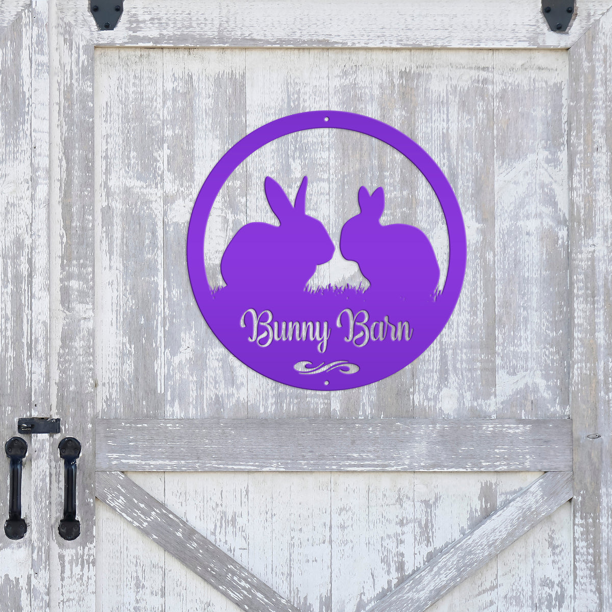 Adorable Bunny Rabbit Metal Personalized Sign, Wall Decor | Rabbit Farm ...