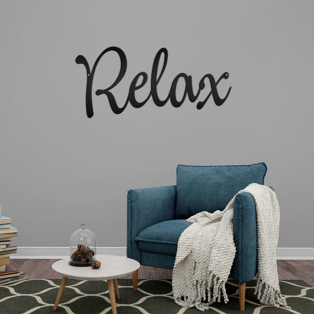 Relax Metal Sign Words Metal Decal, Bathroom Saying, Relax Metal Sign ...