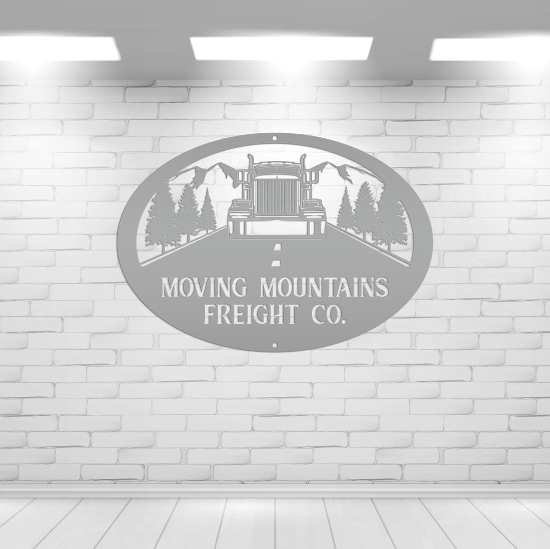Home Tractor Trailer Mountain Scene M...