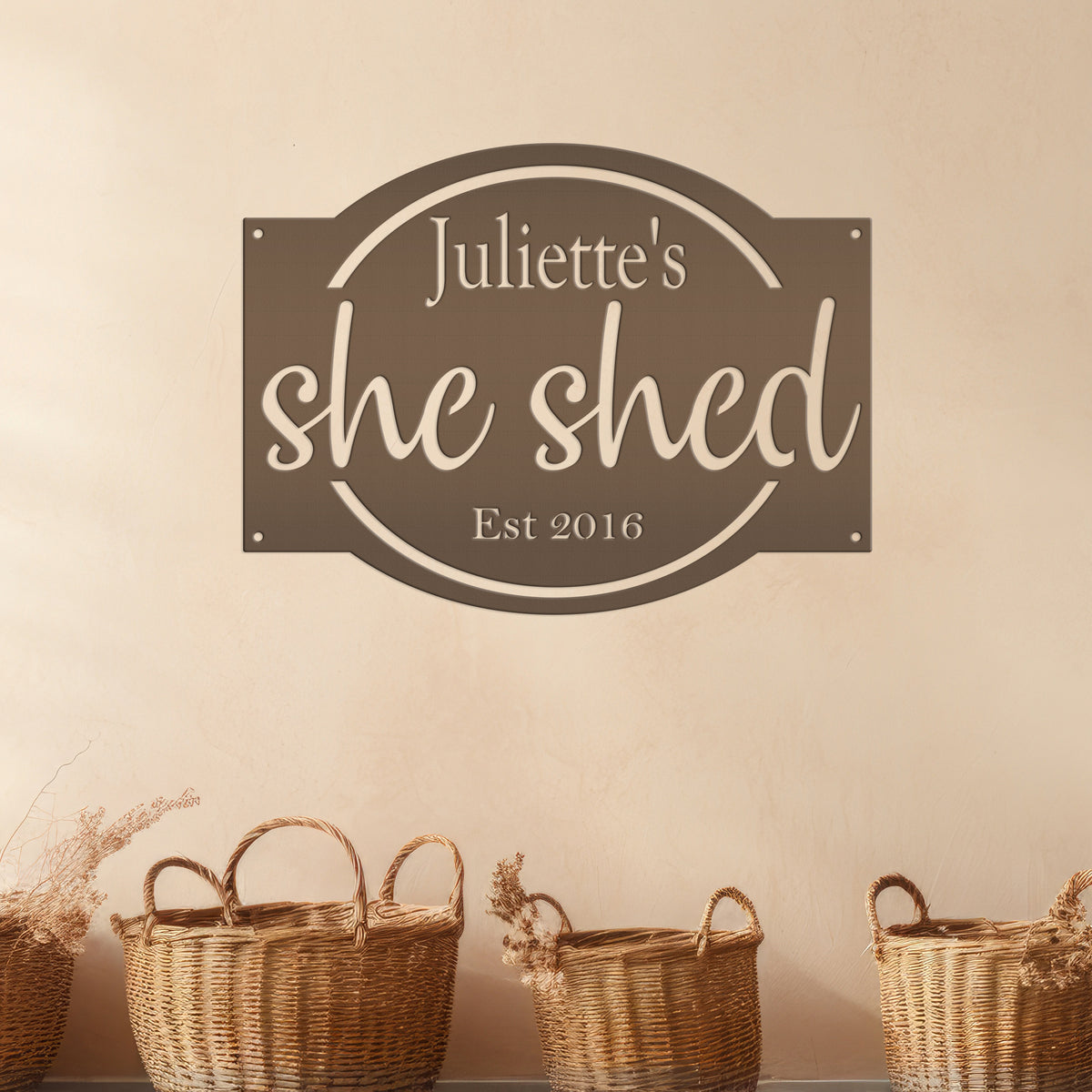 Personalized She Shed Sign, Woman Cave Sign & Wall Decor, She Shed Wal ...