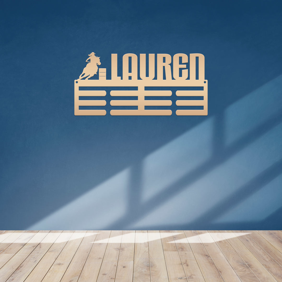 Personalized Barrell Racing Medals Holder-Metal Holder for Medals-Kids ...