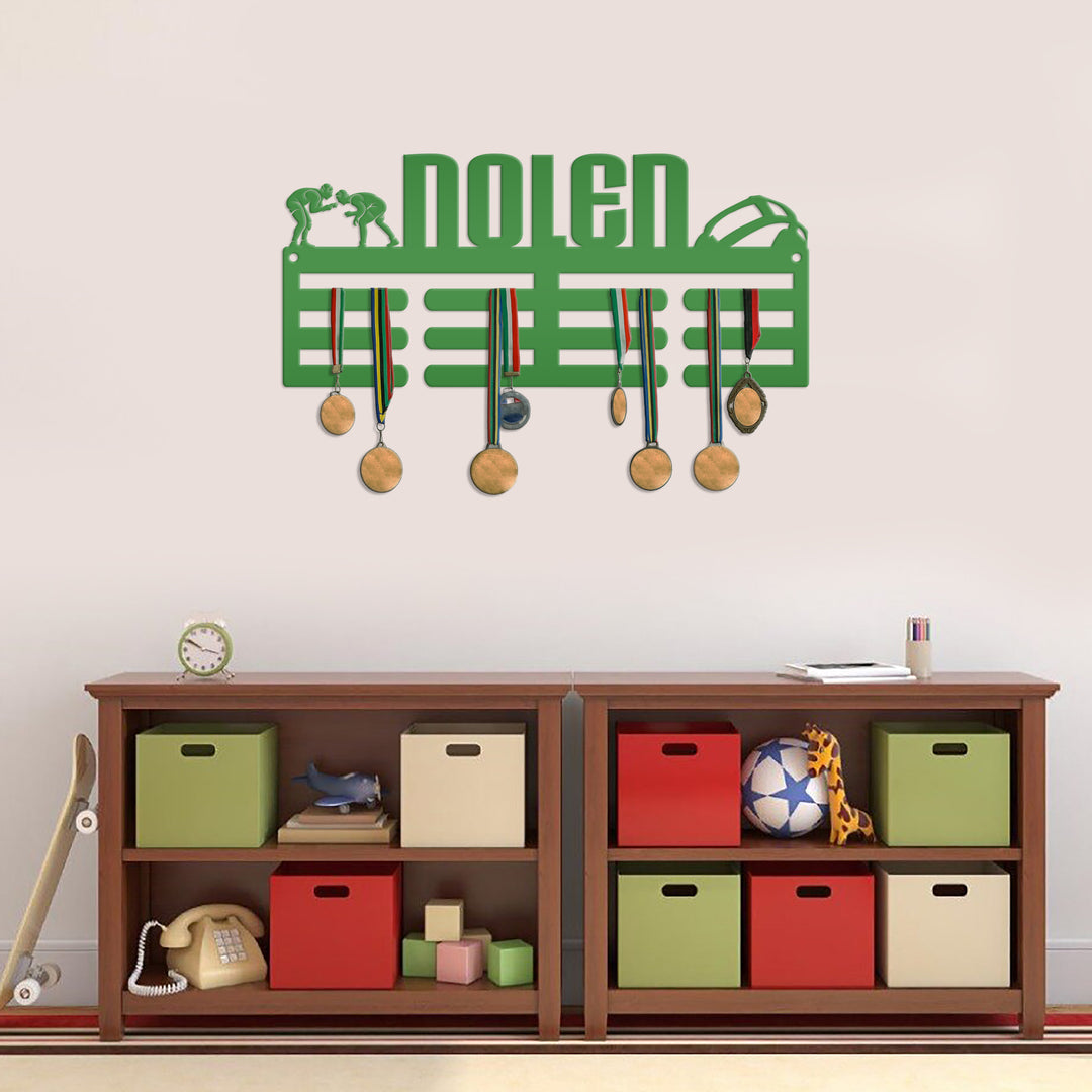 Personalized Wrestling Medals Holder - Senior Gift-Medal Holder-Hanger ...