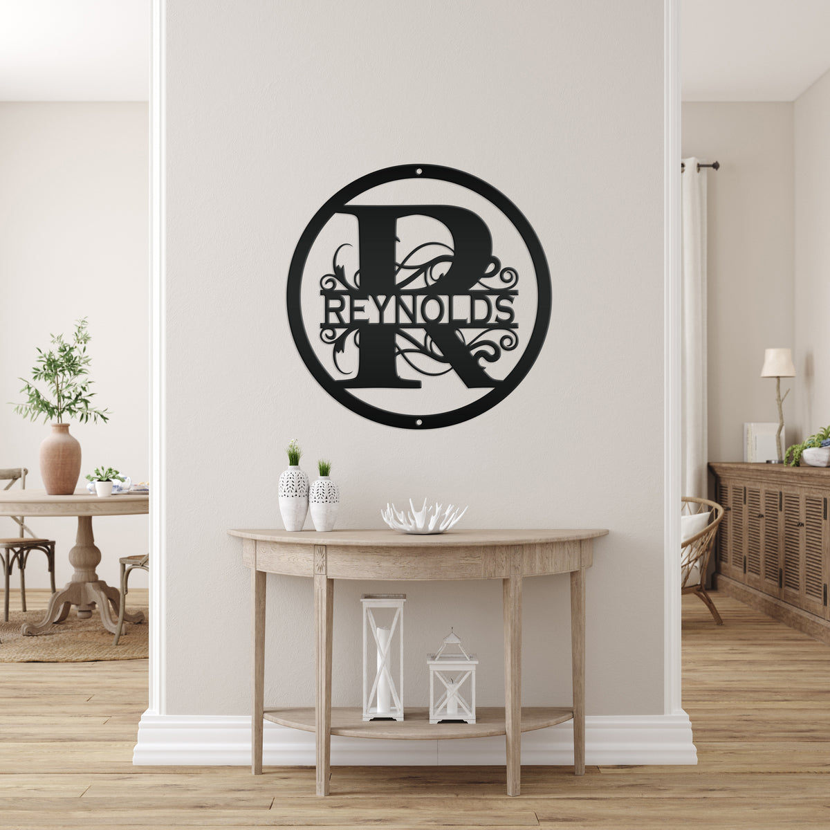 Custom Monogram , Last Name Initial Sign, Wedding Gift, Family Name ...