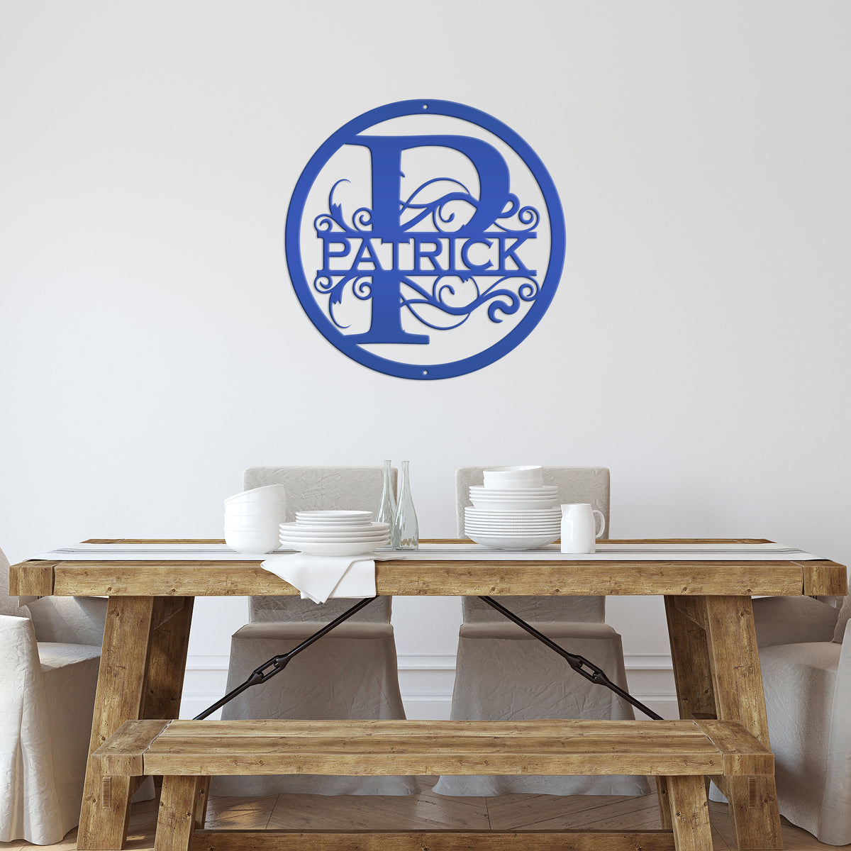 Custom Monogram , Last Name Initial Sign, Wedding Gift, Family Name ...