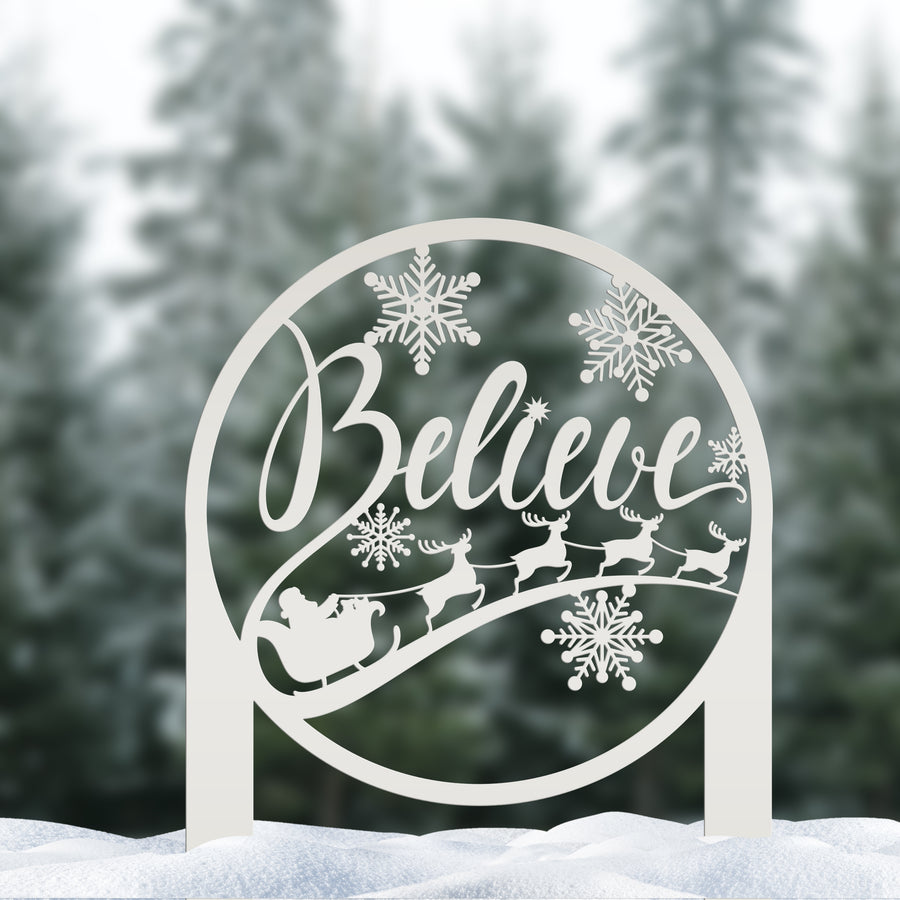 Home Metal Believe Yard Stake, Outdoo...