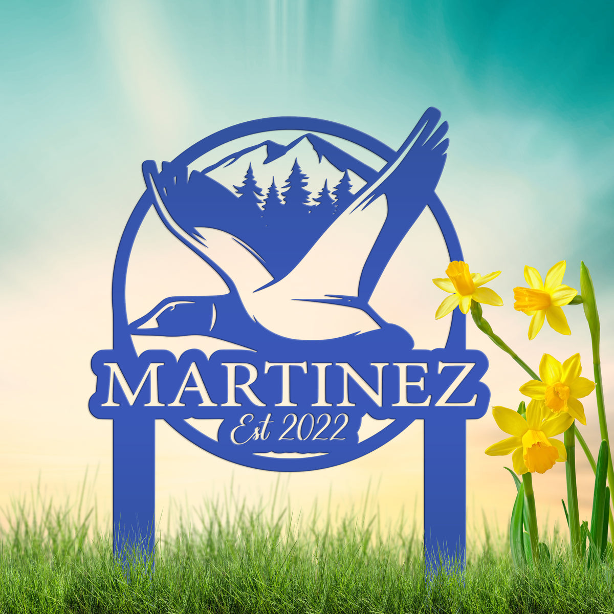 Custom Duck Hunting Metal Lawn Sign - Personalized Lawn Sign-Duck-Mall ...