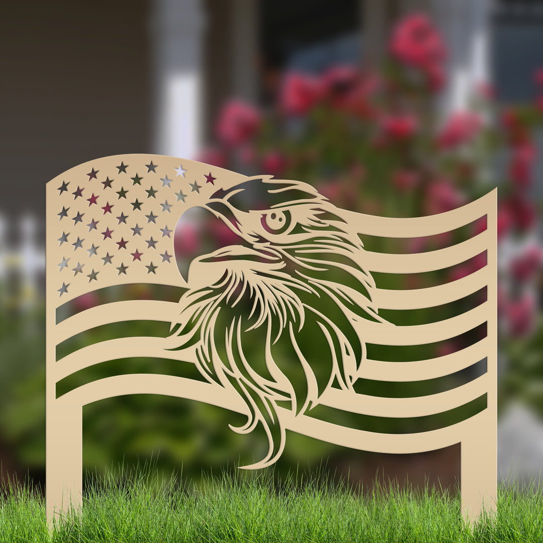Home American Flag with Eagle Garden ...