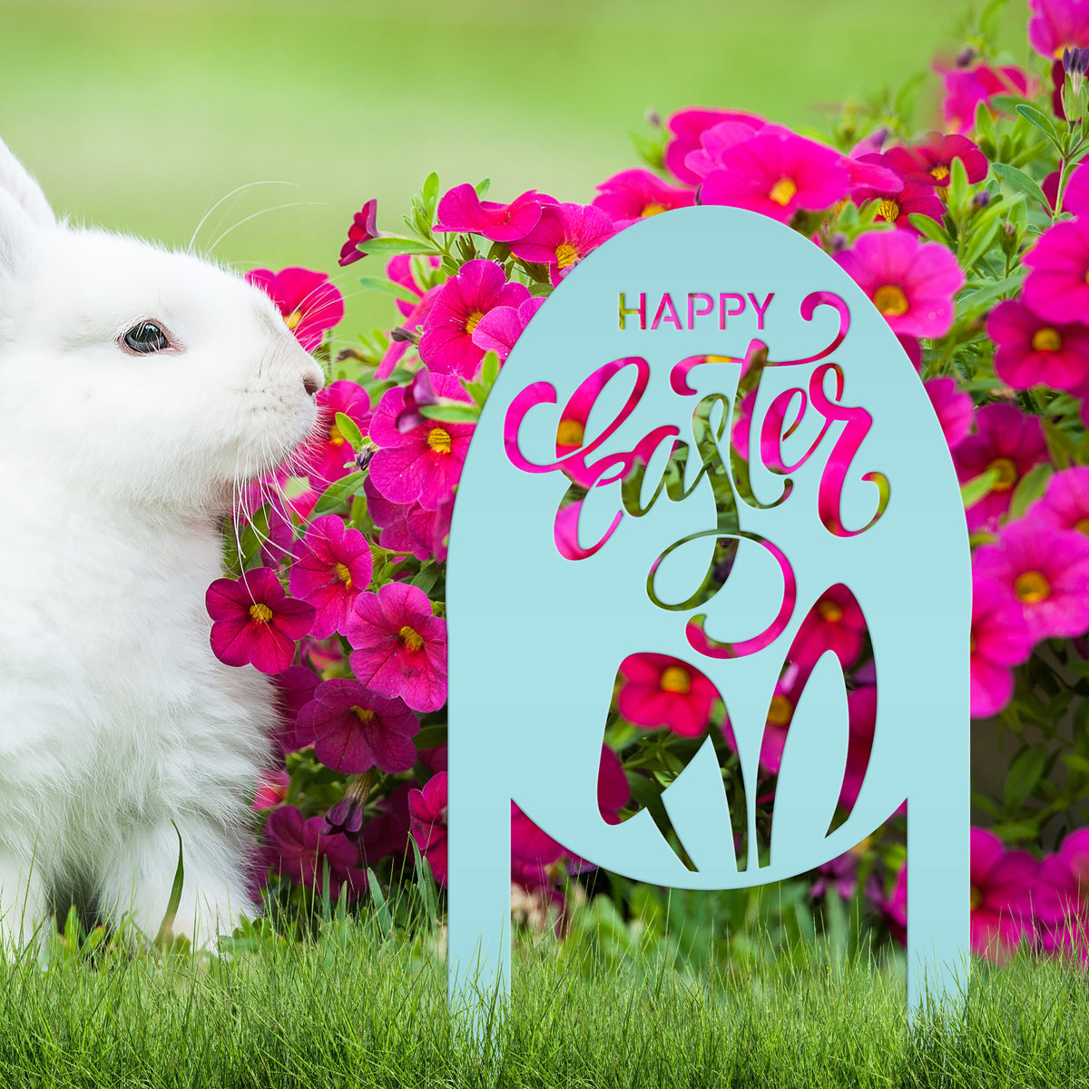 Easter Egg Outdoor Yard Sign - Easter Lawn Ornaments-Outdoor Garden ...