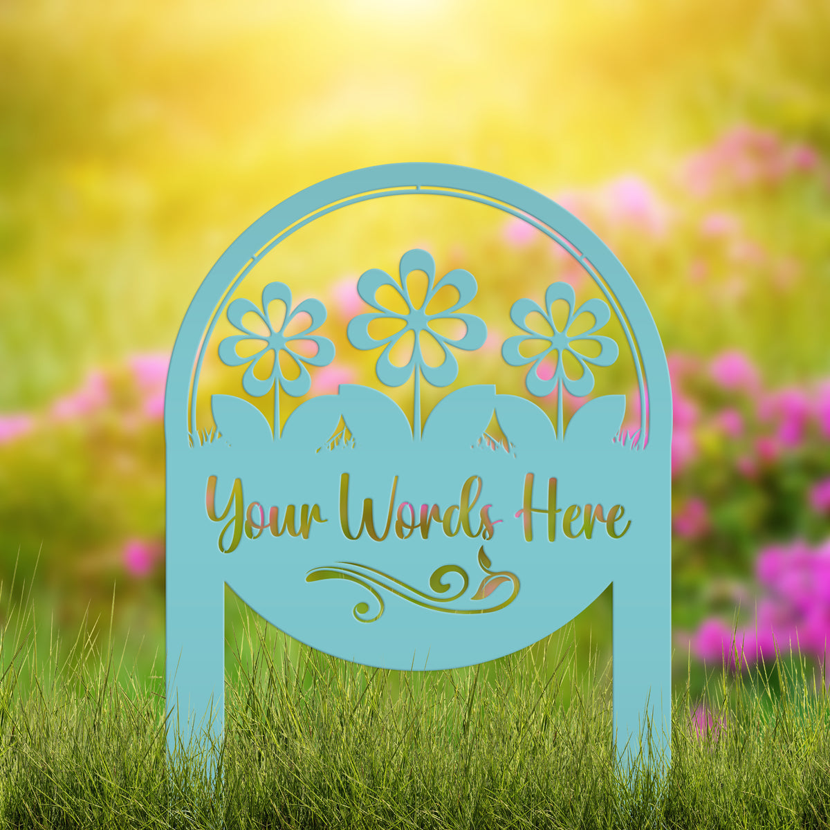 Personalized Flower Yard Sign, Mother's Day Gift, Gift for the Gardner ...