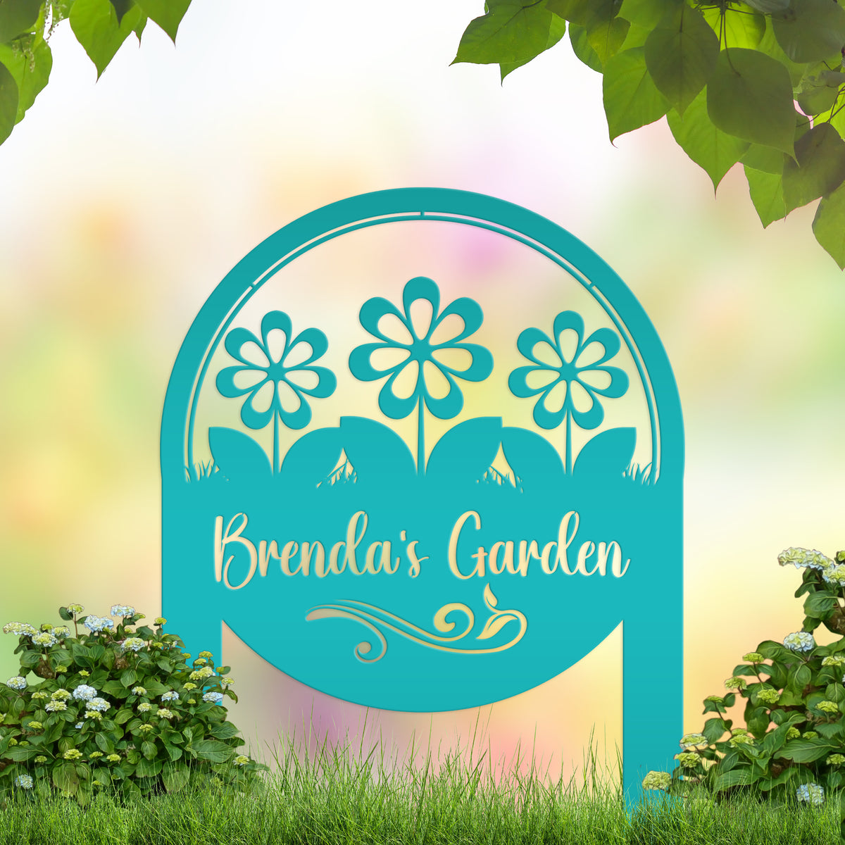 Personalized Flower Yard Sign, Mother's Day Gift, Gift for the Gardner ...