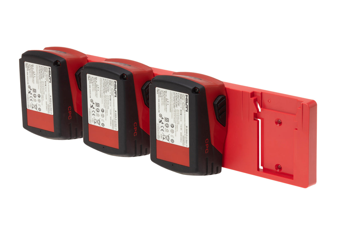 HILTI 22V 4-Unit Hanging Battery Organizer - Speed Fabrication