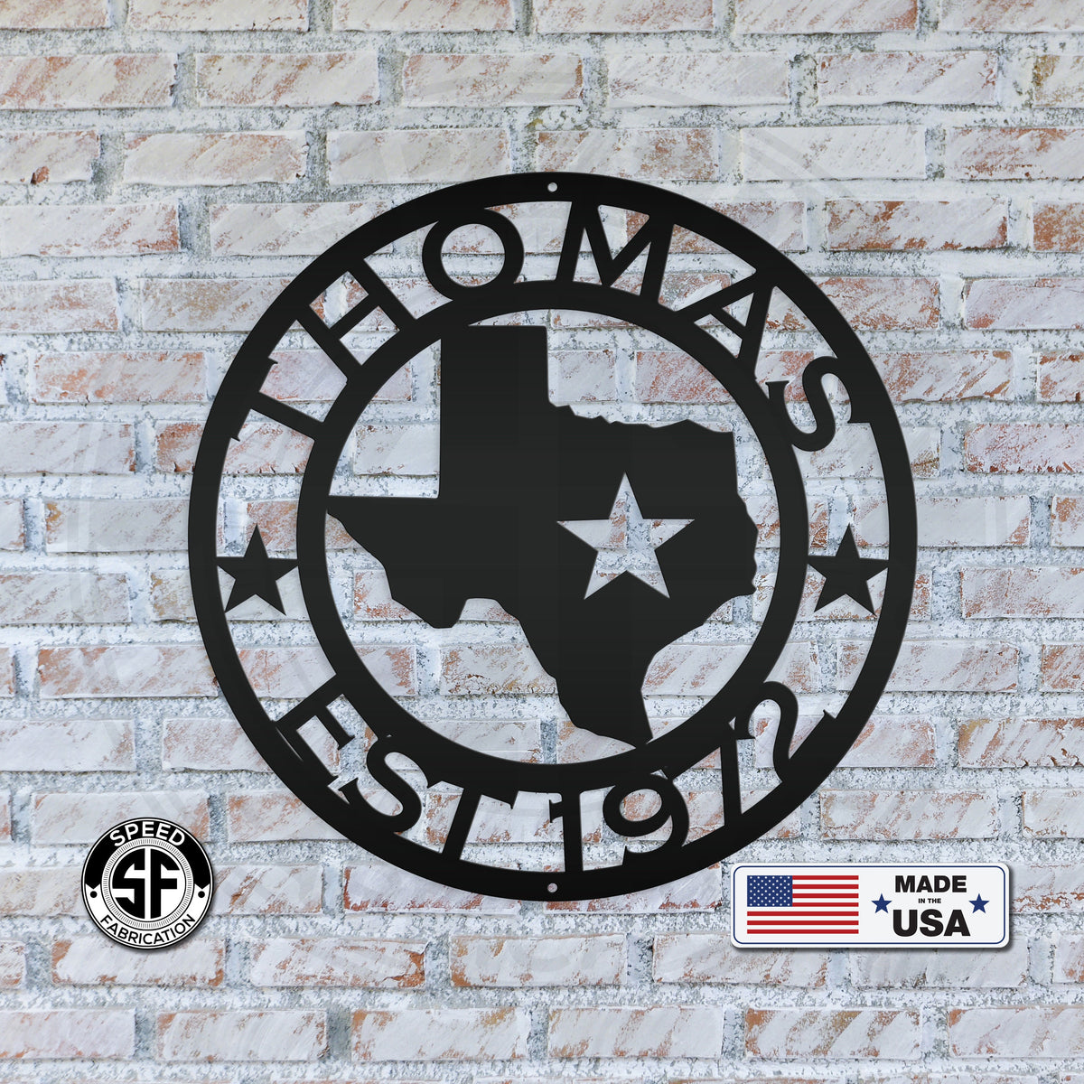 State Sign with Last Name - Choose Your State – Speed Fabrication