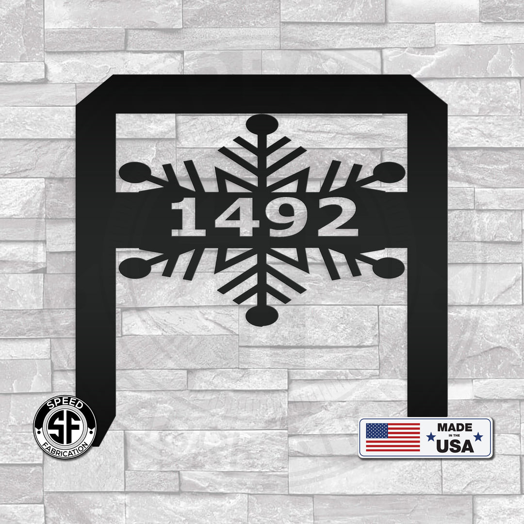 Snowflake Address Yard Stake Sign – Speed Fabrication