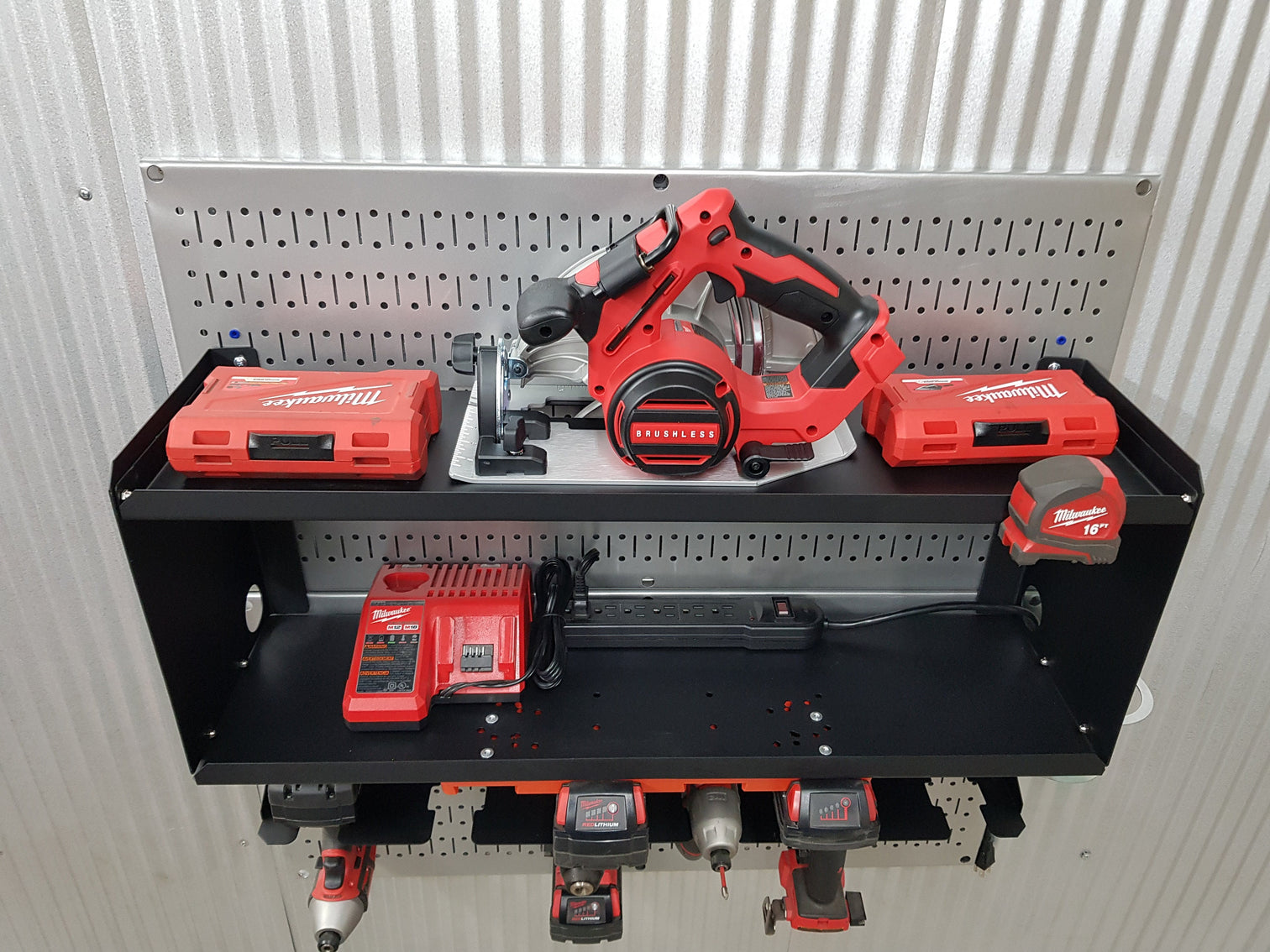 Home Double Shelf Power Tool Organize...