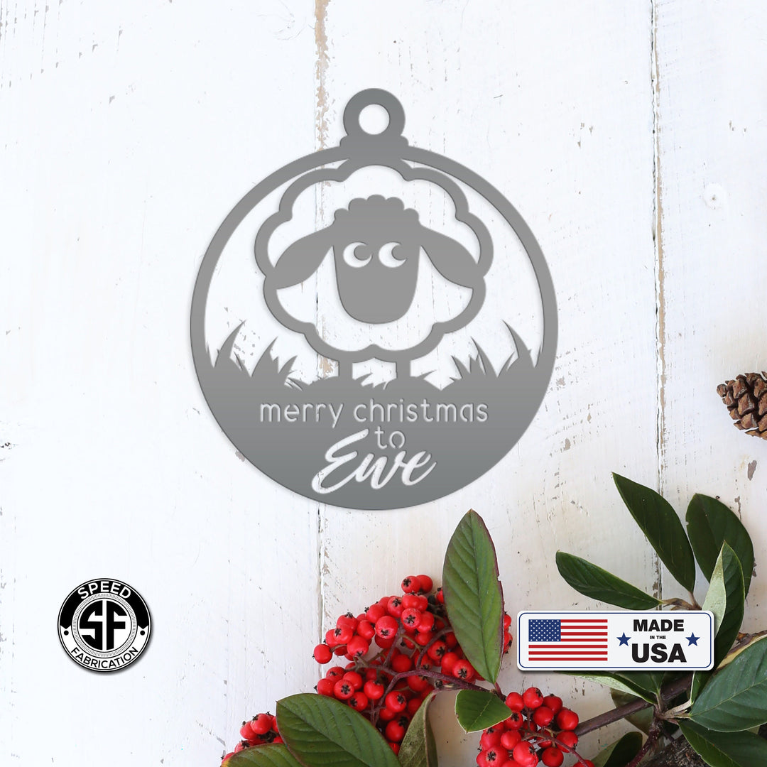 Metal Sheep Ornament - Holiday Decor – Speed Fabrication