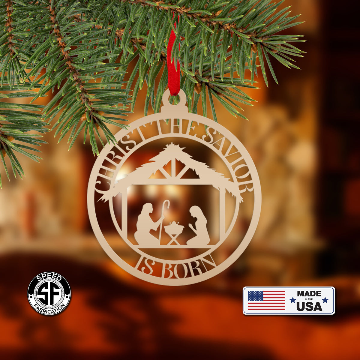 Metal Christ The Savior is Born Ornament, Christ the Savior, – Speed ...