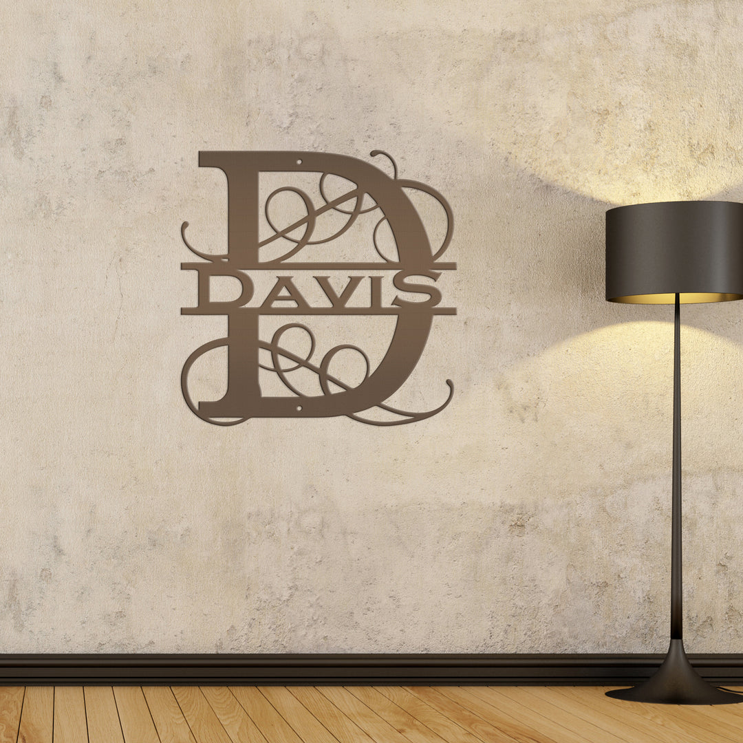 Home Personalized Letter Metal Sign,